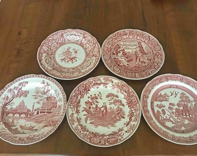 Spode Archive Georgian SET Spode Series Lot Archive 5 Dinner Plates ...