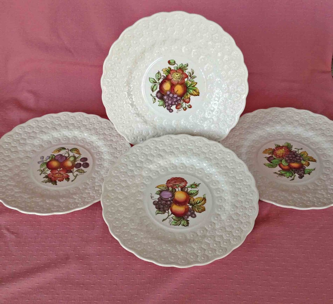 Spode Luncheon Plates Spode alden 4 Spode Alden Plates Copeland Spode ...