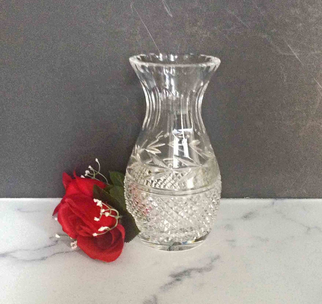 Galway Crystal Vase / Carafe, Irish Crystal, Galway Leah (newer), MINT ...