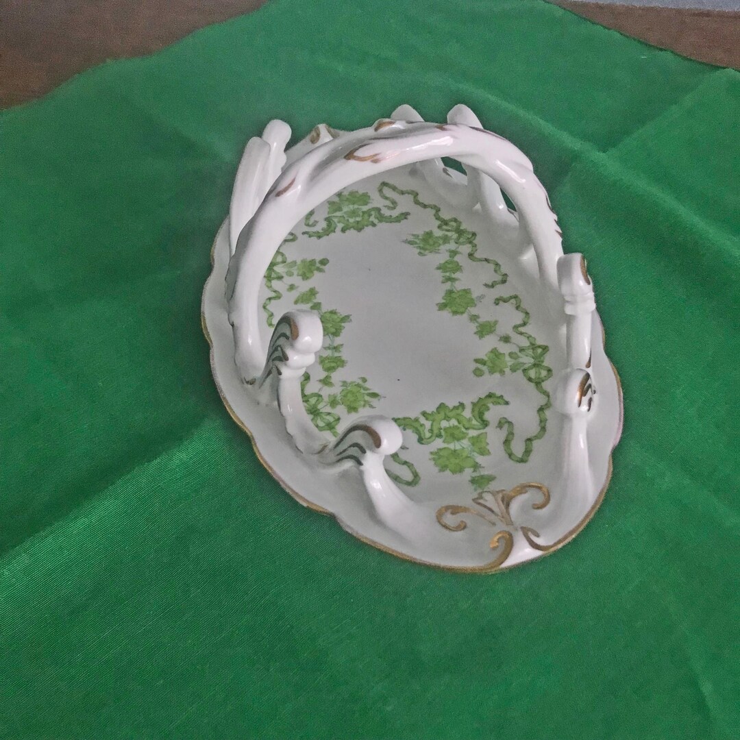 Toast Rack, Cauldon Toast Rack With Gold Gilt, Made for W.H. Plummer N ...