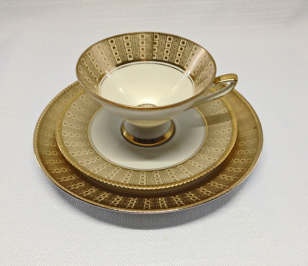 Gold Trio Wissterling Set Vintage Gold Trio Set Wissterling - Etsy