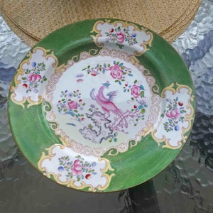 COCKATRICE GREEN by Minton Dinner Plate, Antique Minton Globe Back ...