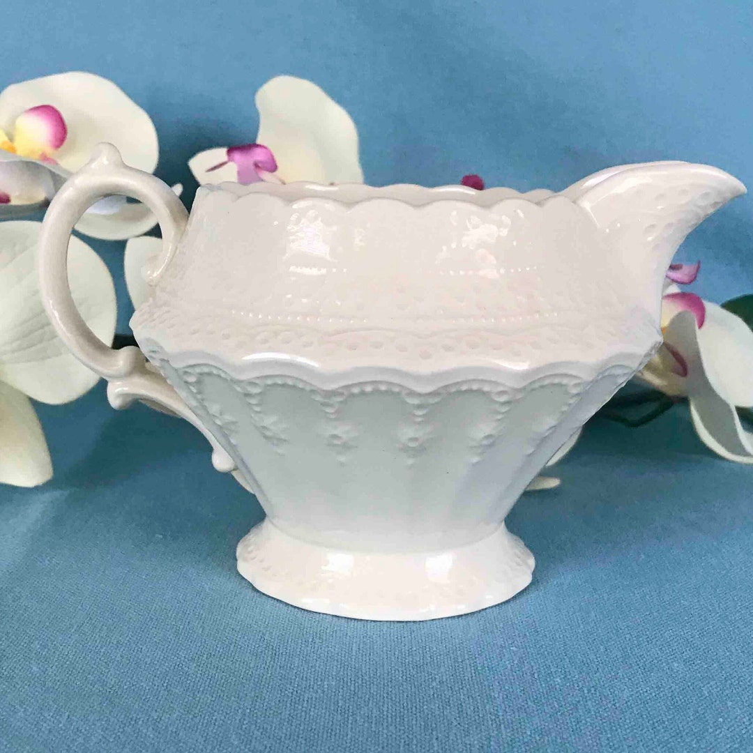 Spode jewel Creamer Jewel by Spode Embossed Circles and Dots Stoke-on ...