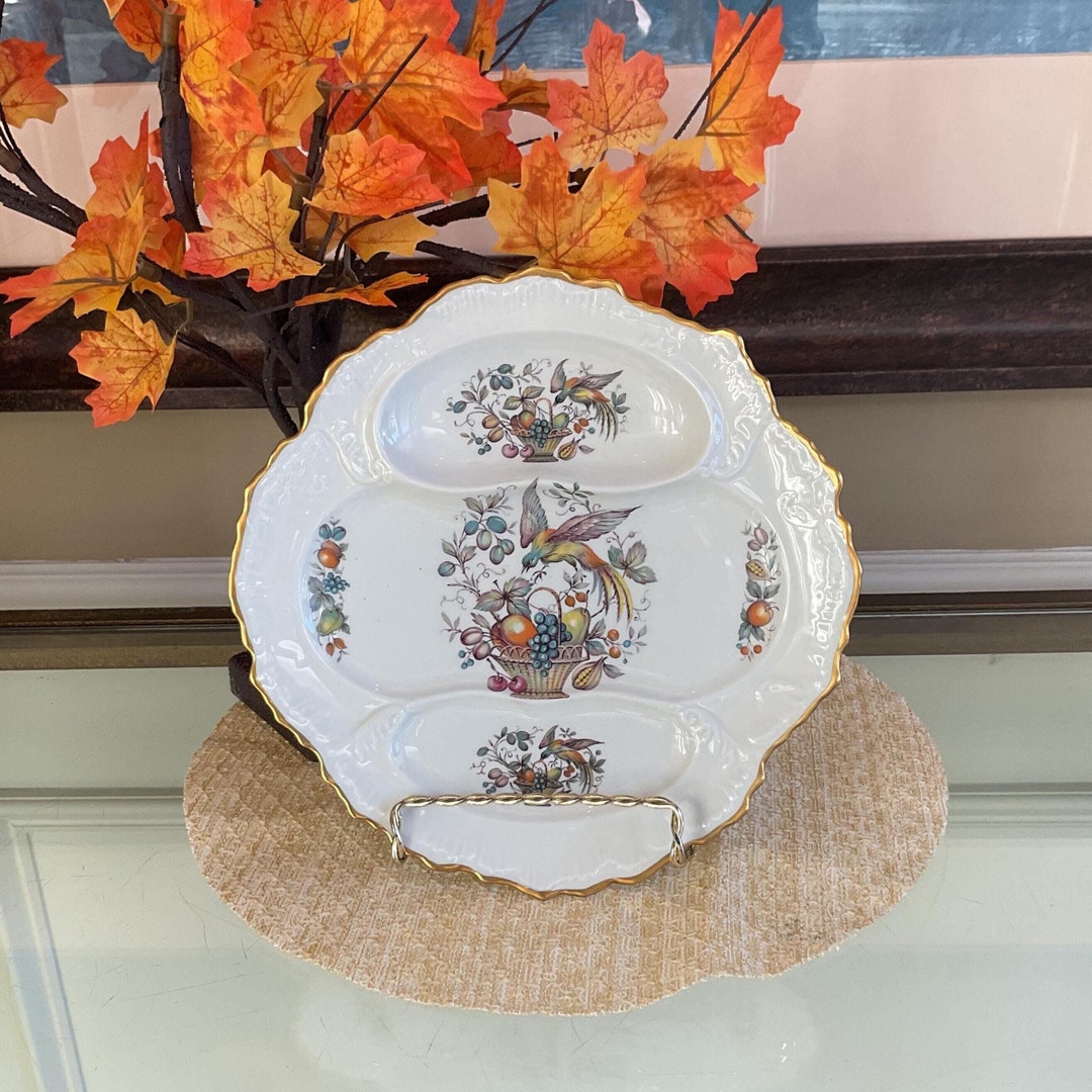 Relish Plate by Limoges, 3 Section Relish Dish by Limoges, Made in ...