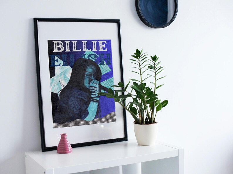Billie Eilish Digital Download Poster - Iconic Music Art Print, Music Wall Art,retro Home Decor ...