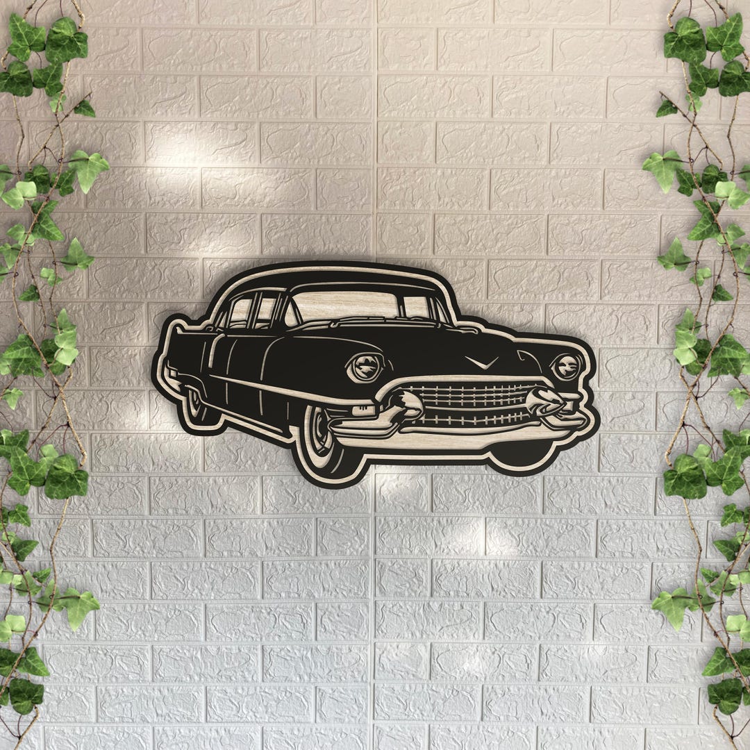 1956 Bel Air Wooden Wall Art: Laser Cut Classic Car Decor - Etsy
