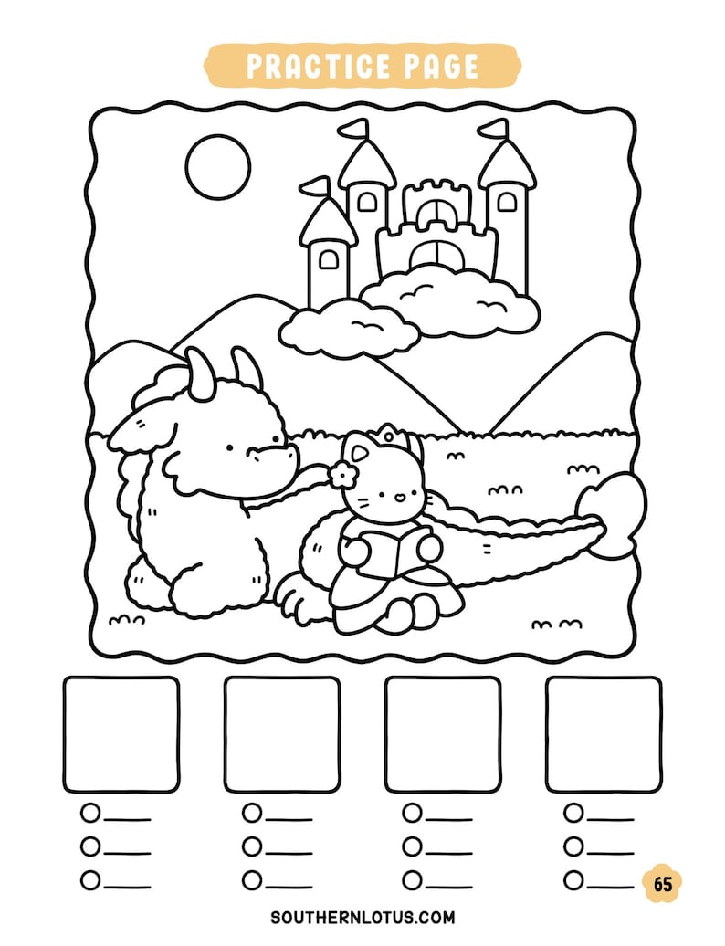How to Draw Easy Patterns Coloring Pages, Cozy Coloring Books, Digital ...