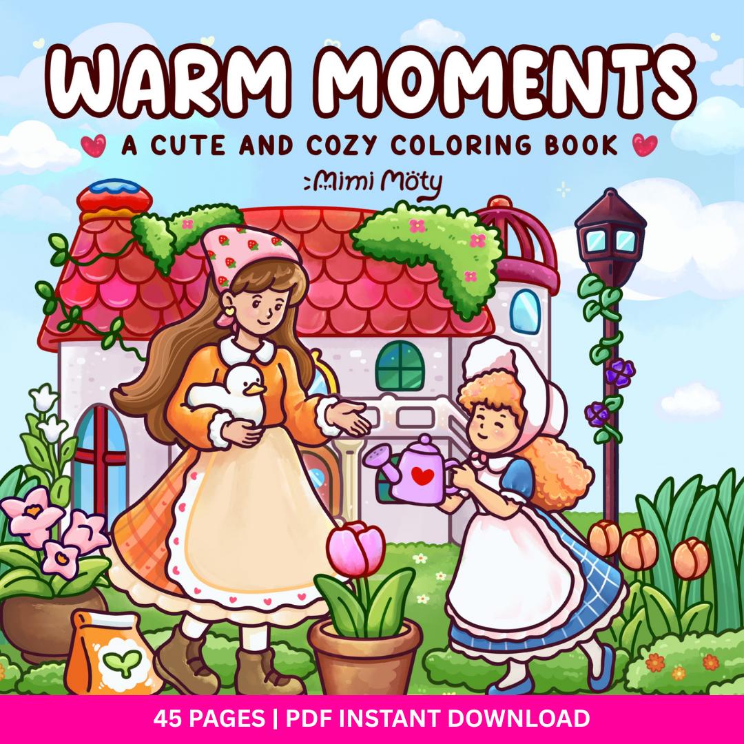Warm Moments Coloring Pages Cozy Coloring Books Digital Download 45 ...