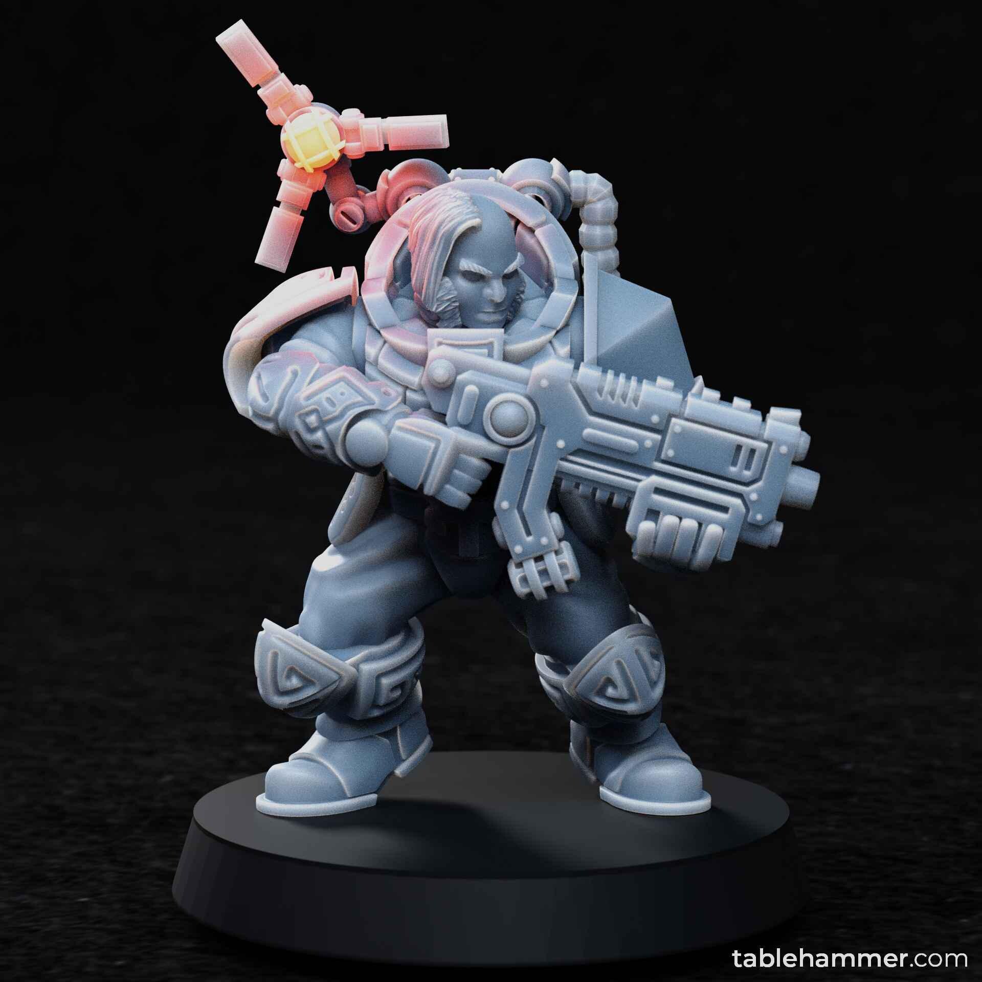 Grimdark Future Dwarf Guild Army: 32mm Resin Miniatures - OPR ...