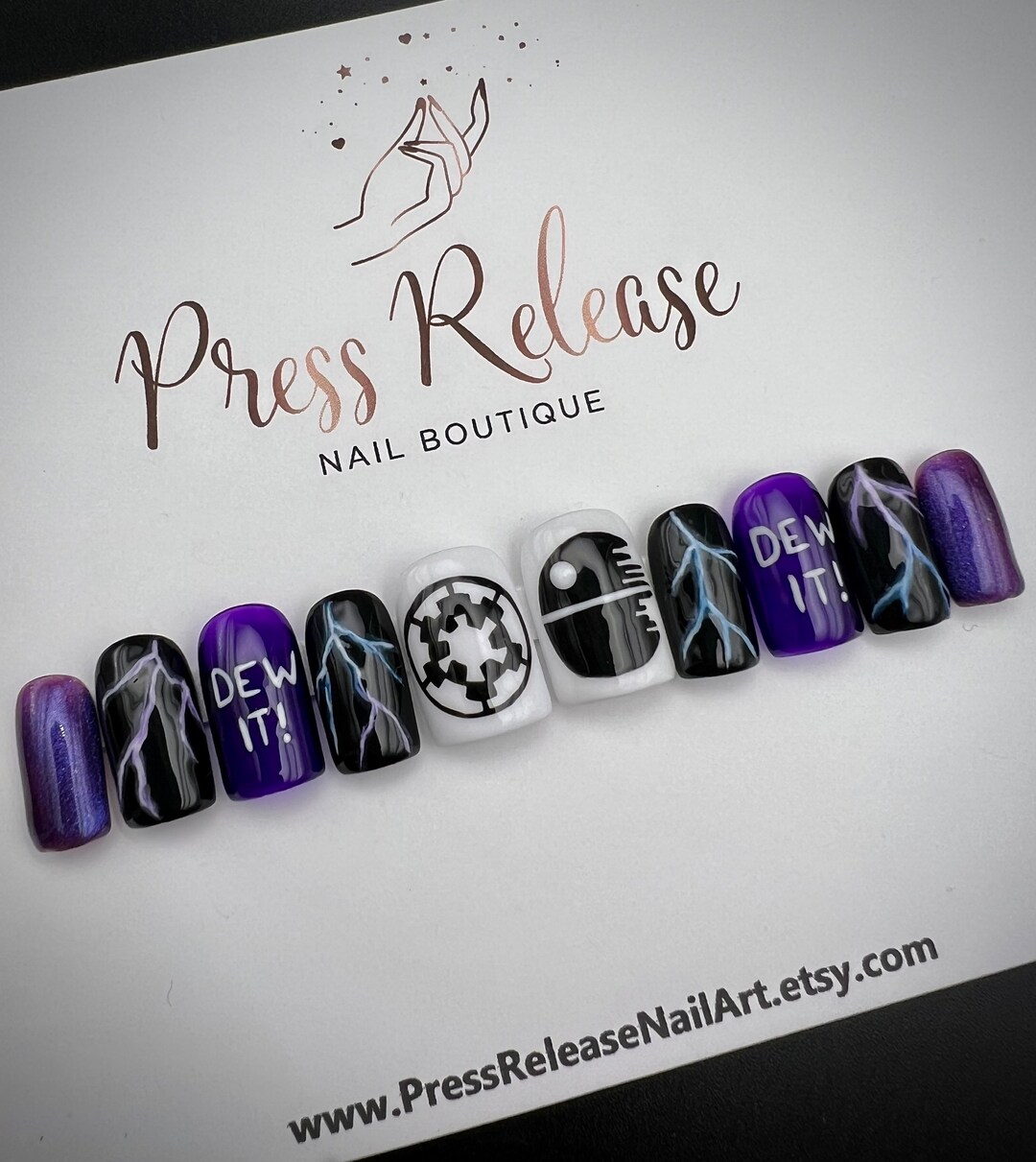 Press on Nails Emperor Palpatine DEW IT - Etsy