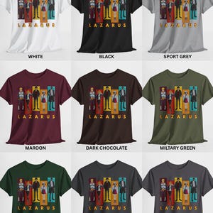 Lazarus Anime Characters Shirt | Retro Anime Style Tee | Axel, Oreina ...