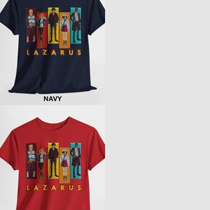 Lazarus Anime Characters Shirt | Retro Anime Style Tee | Axel, Oreina ...