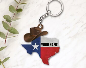 Texas Keychain - Etsy
