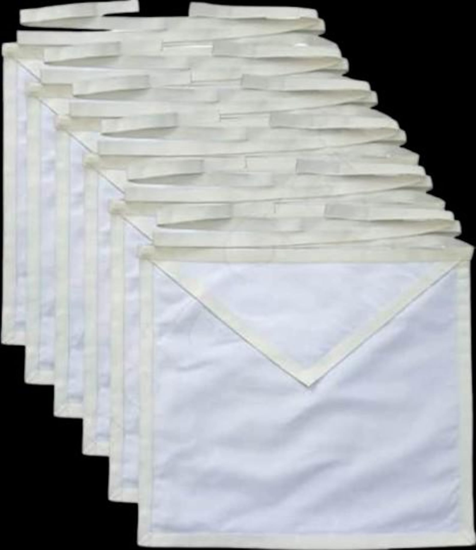 Masonic Regalia White Cotton Duck Cloth Candidate Apprentice Aprons ...