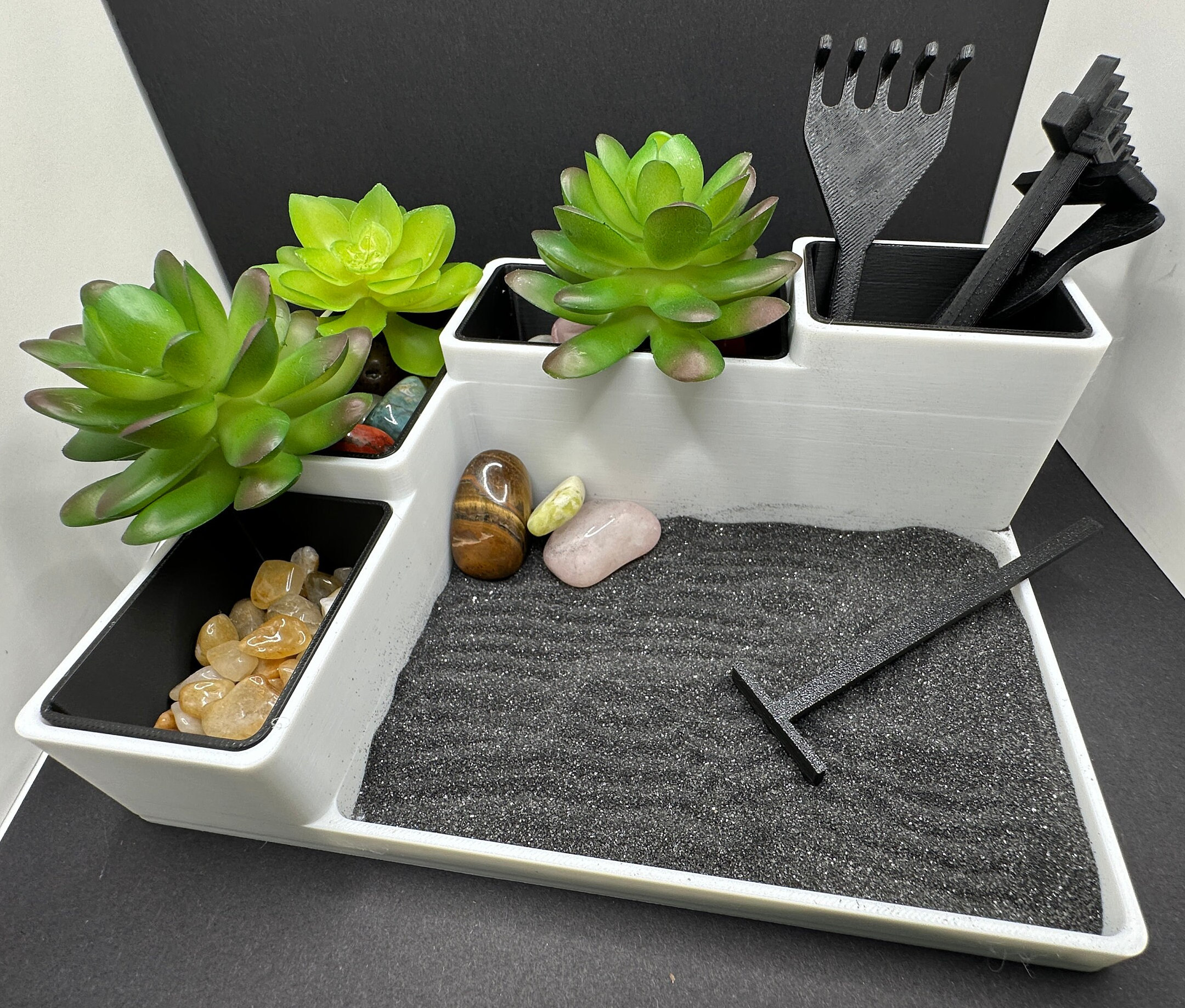 3D Printed Zen Garden - Choose Circle or Rectangle - Free Shipping - Etsy