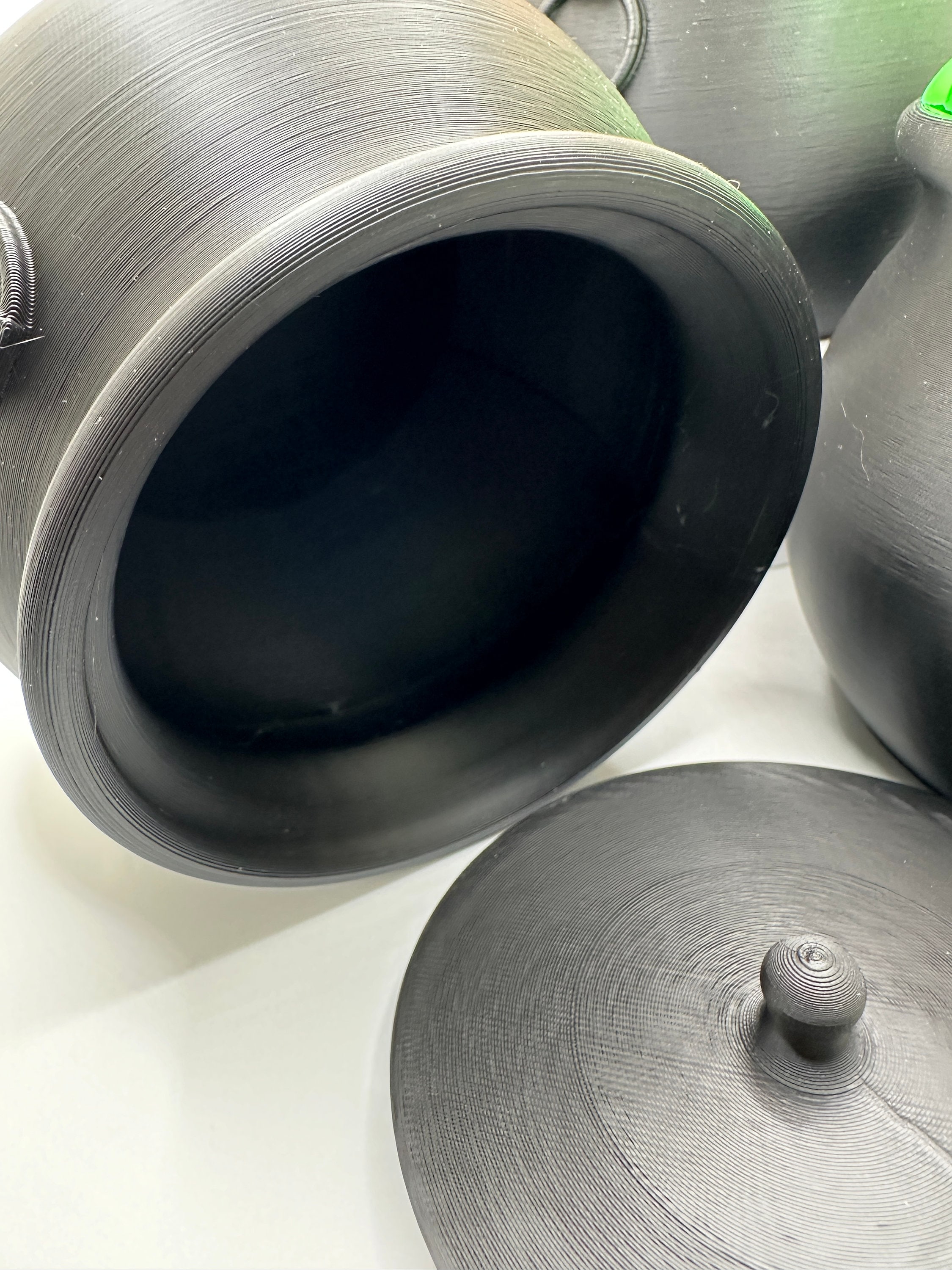 Halloween Cauldron Container With Flat Lid & Bubble Topper Small or Large Free Shipping - Etsy