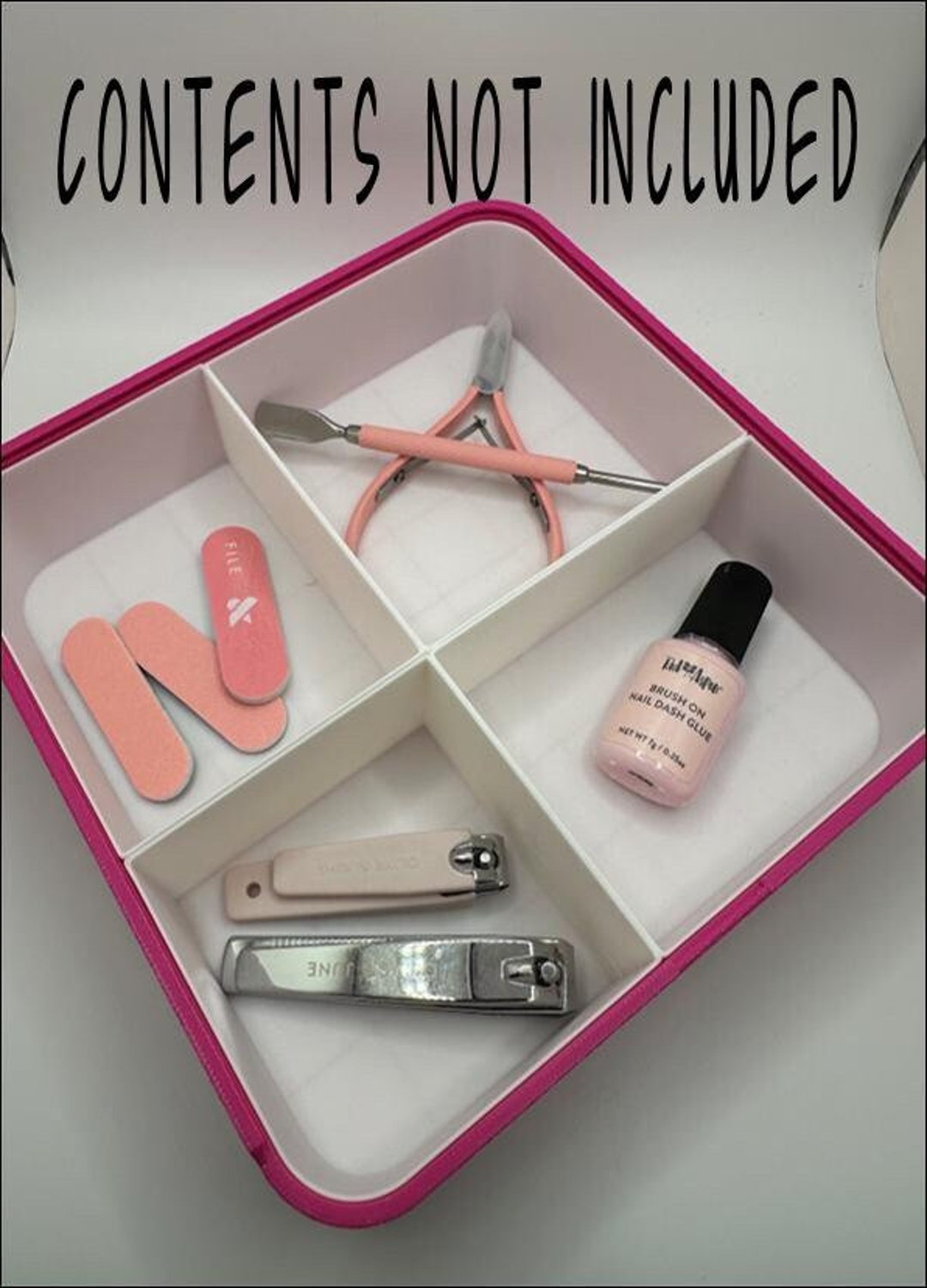 Organizational Box With Sliding Lid – 4 Compartments – Jewelry, Office ...