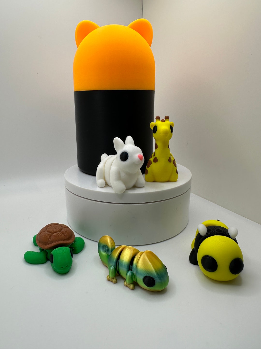 Mystery Pack of 5 Articulated Novelty Animals - 3D Printed - Includes ...