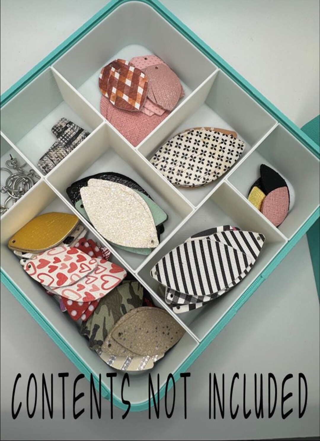 Organizational Box With Sliding Lid – 8 Compartments – Jewelry, Office ...