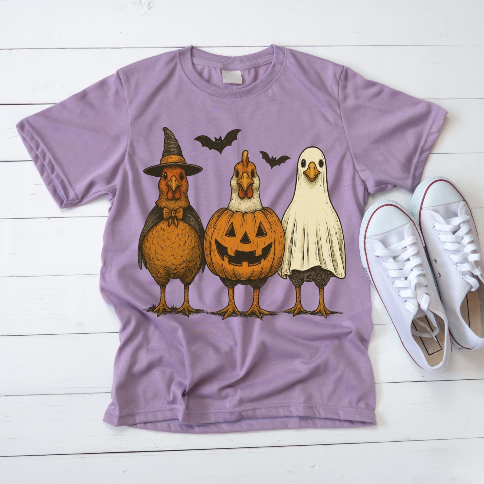 Ghost Chicken PNG, Pumpkin Chicken Clipart, Cute Halloween Farm Animal ...