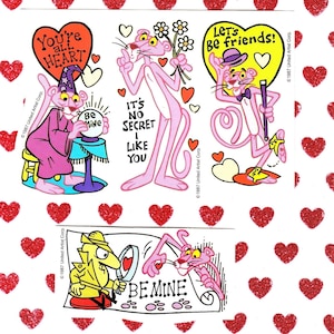 PINK PANTHER VALENTINES, 1987, Eight, Inspector Clouseau, Cartoon ...