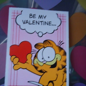 GARFIELD VALENTINES, 1978, Five 5, Cat, W School Valentine Envelopes ...
