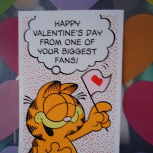 GARFIELD VALENTINES, 1978, Five 5, Cat, W School Valentine Envelopes ...