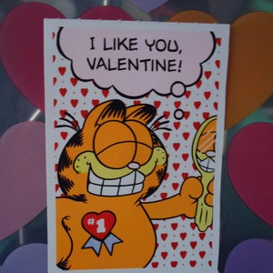 GARFIELD VALENTINES, 1978, Five 5, Cat, W School Valentine Envelopes ...