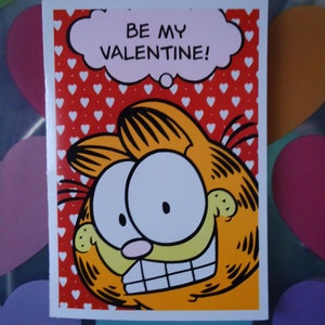 GARFIELD VALENTINES, 1978, Five 5, Cat, W School Valentine Envelopes ...