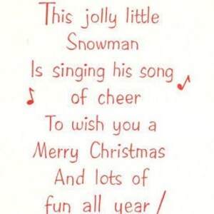 ACTIVITY CHRISTMAS CARD, Dot-to-dot, Jolly Little Snowman, Vintage ...