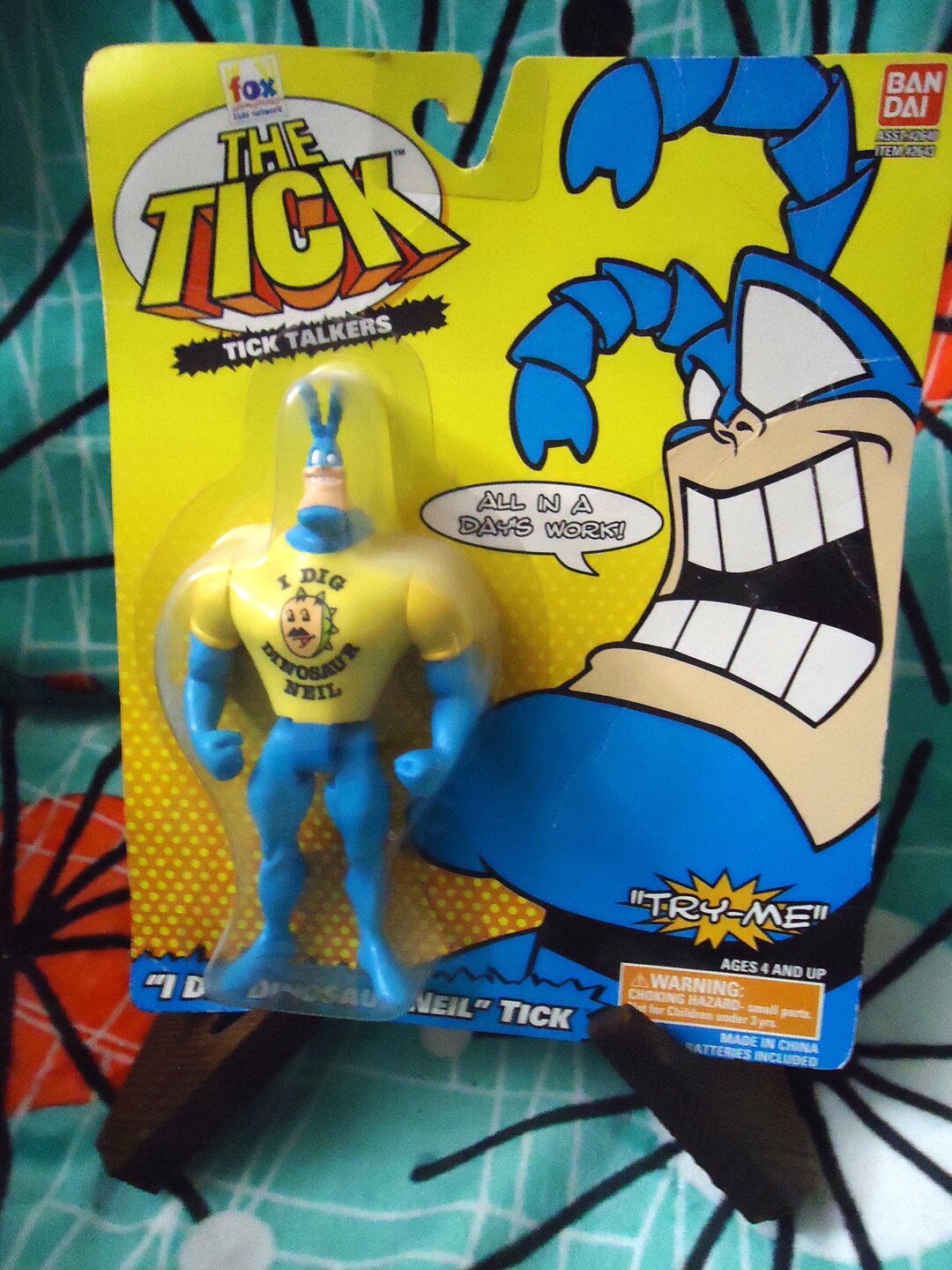 TICK TALKERS TOY, 1995, the Tick, Talking Action Figure, in Original ...