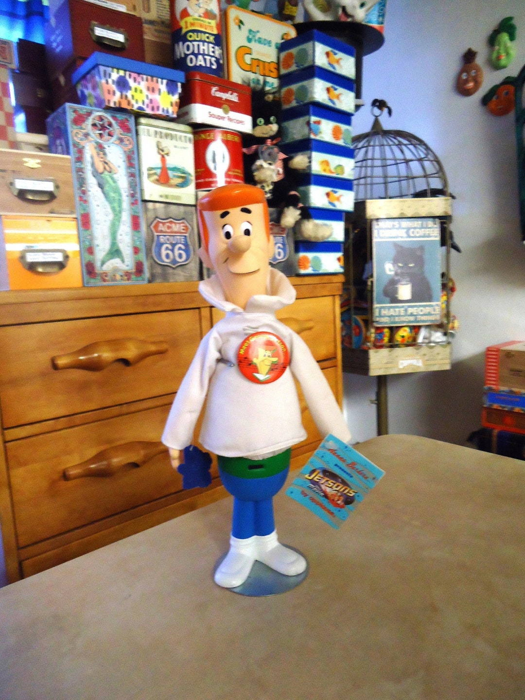 GEORGE JETSON DOLL, 1990, Applause, Hanna-barbera, Universal City ...