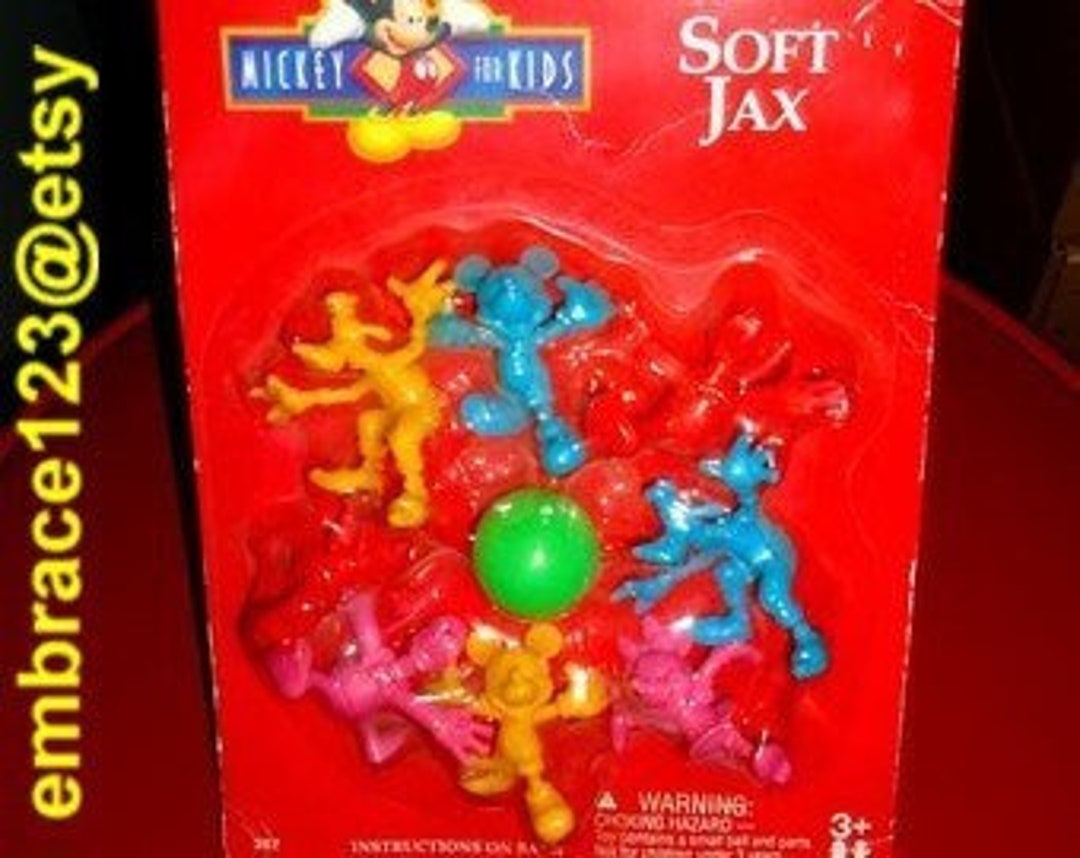 DISNEY BALL and JAX Set, 1998, Soft, Figural, Donald Duck, Goofy ...