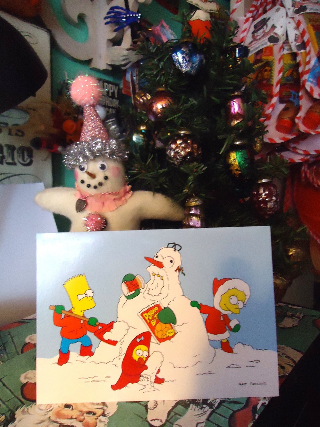SIMPSON CHRISTMAS CARD, 2002, 20th Century Fox Film Corp, the Simpson's ...