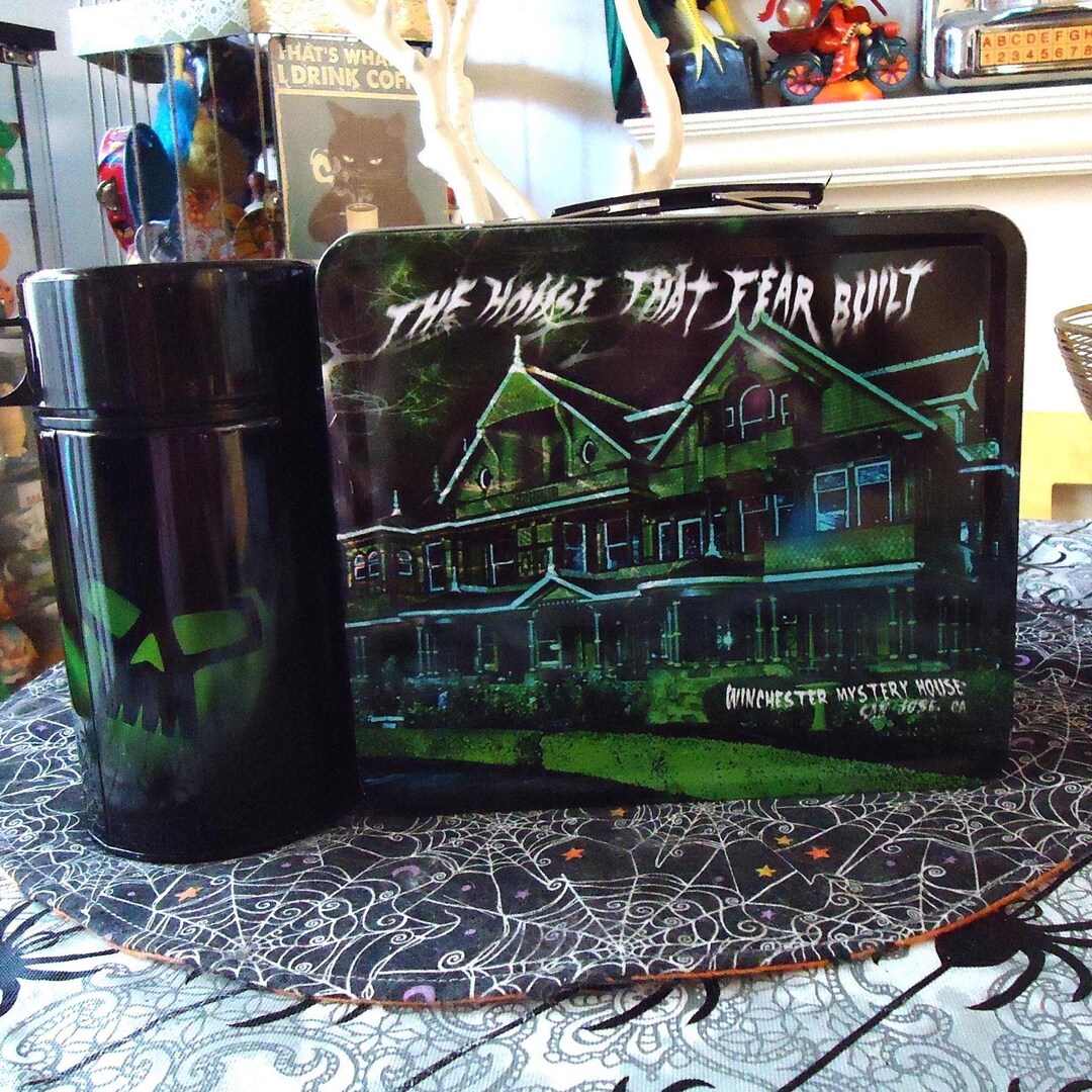 WINCHESTER MYSTERY HOUSE, Metal Lunch Box, Includes Thermal Beverage ...