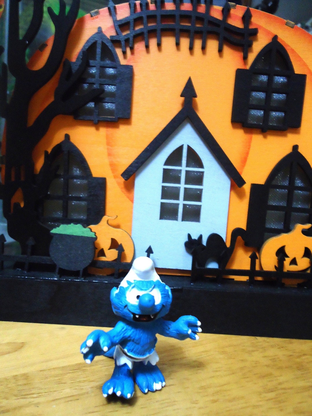 SMURF WEREWOLF FIGURE Monster Smurf 2 Inch Pvc Figure - Etsy