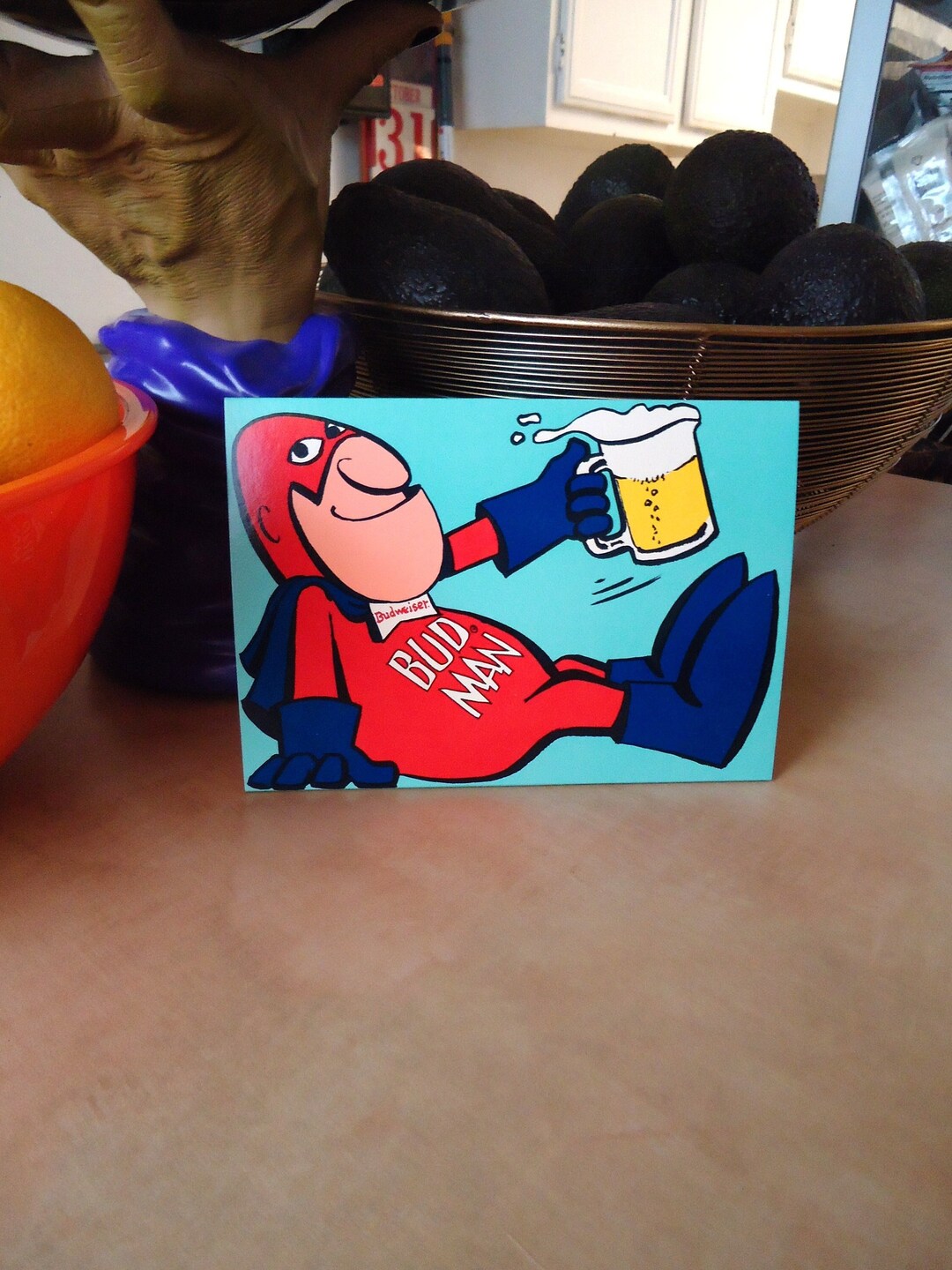 BUDWEISER TABLE TENT 1973 Bud Man Anheuser Busch Co. - Etsy