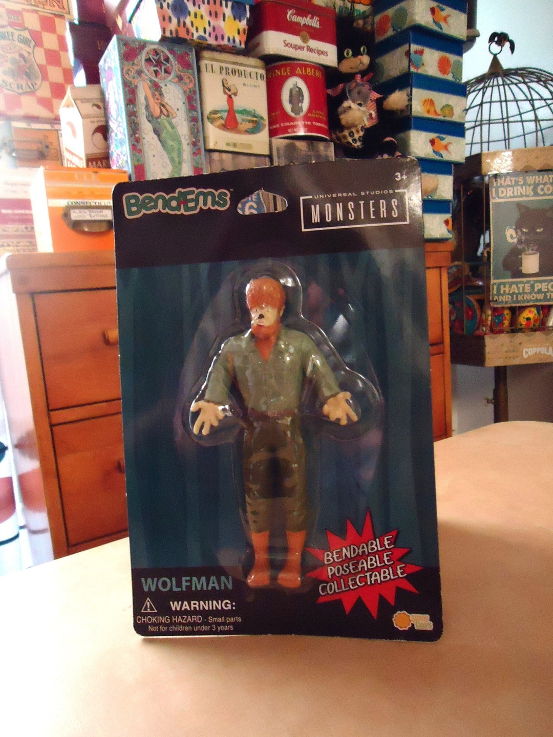 BENDEMS WOLFMAN FIGURE Universal Studio Monsters Bendable - Etsy