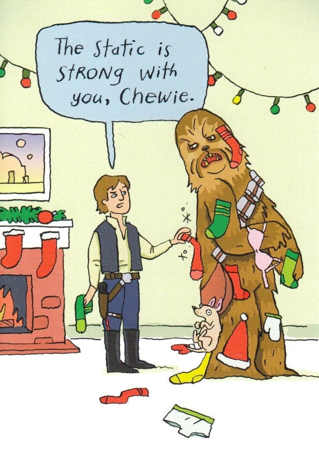 STAR WARS CHRISTMAS, Luke Skywalker, Chewbacca, Lucasfilm Ltd ...