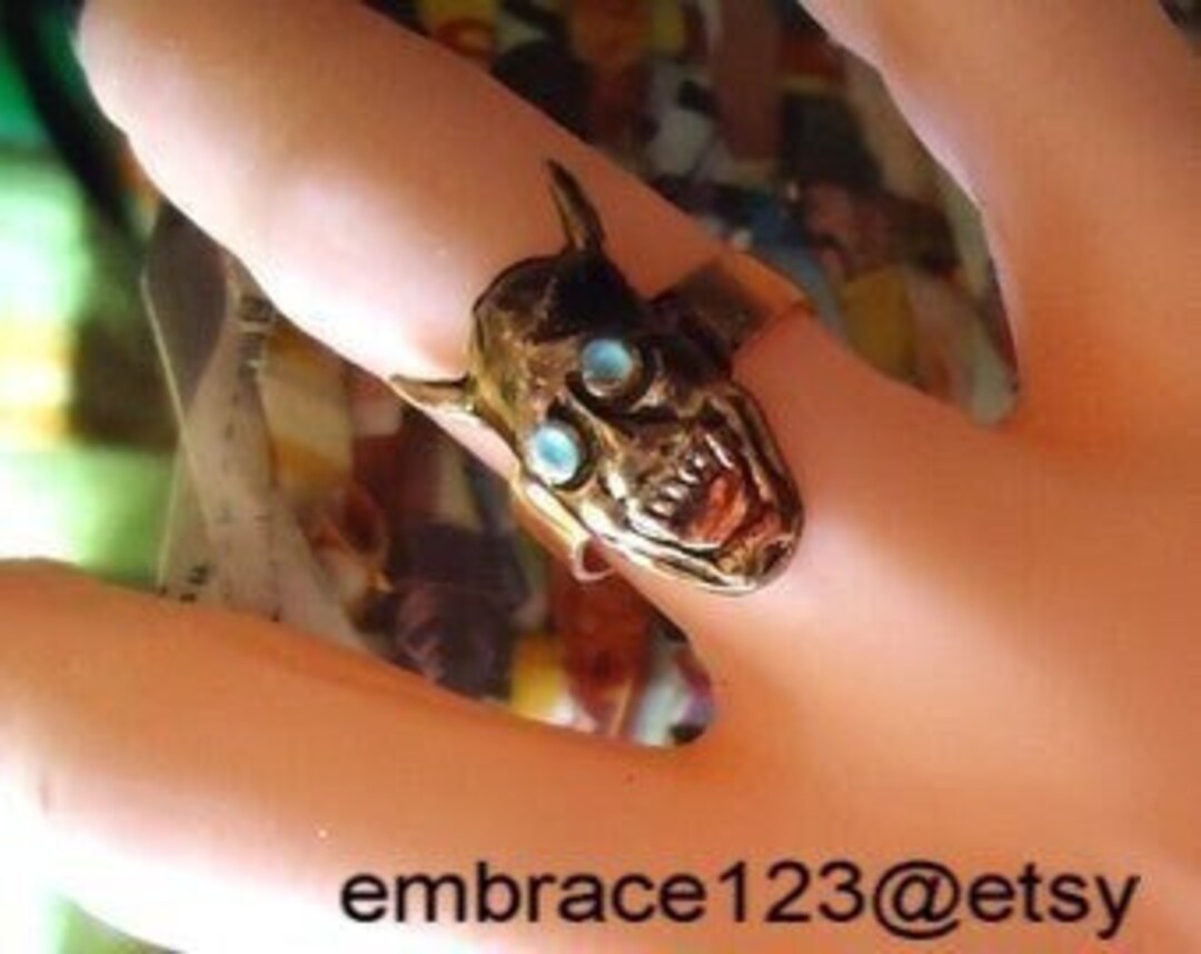 DEVIL HEAD RING 1960s Cracker Jack Childs Ring Aluminum - Etsy