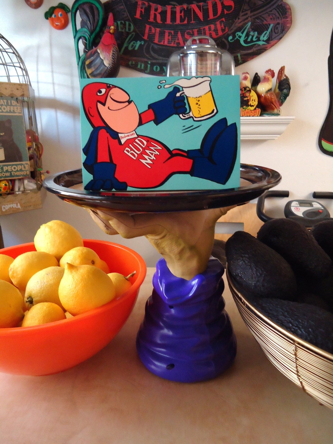 BUDWEISER TABLE TENT, 1973, One 1, Bud Man, Beer, Anheuser Busch Co ...