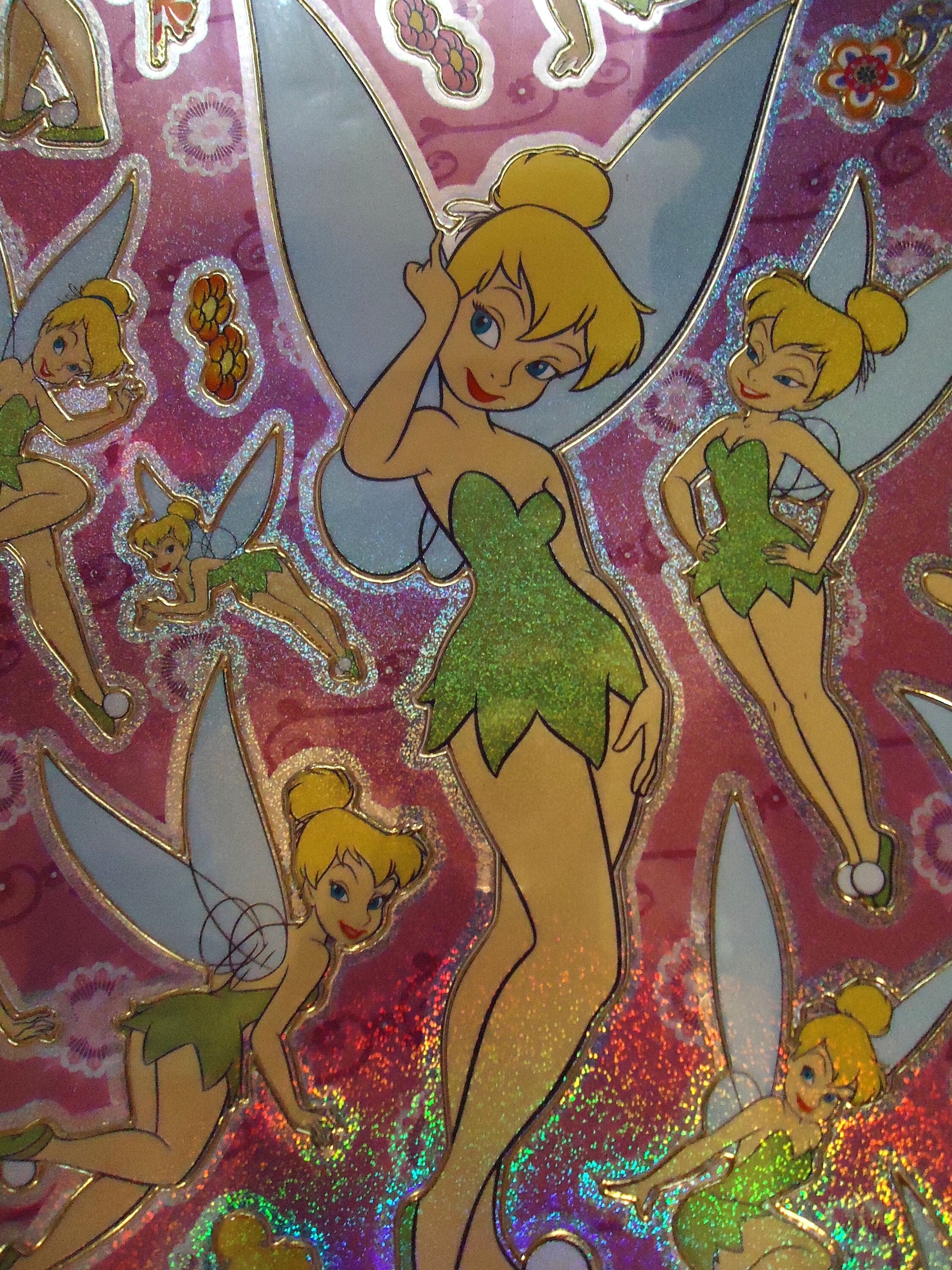 STICKERS Tinker Bell Laser Designed Sticker Sheet - Etsy