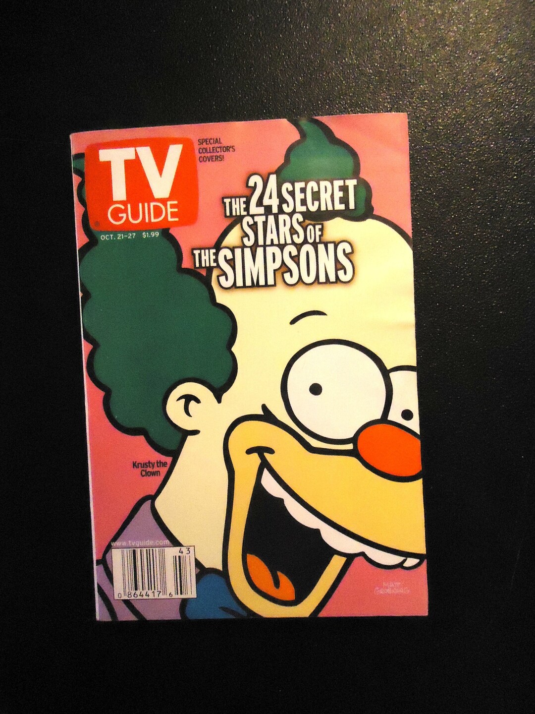 2000 TV GUIDE, the Simpsons, Krusty the Clown on Cover, Tv Guide #2482 ...