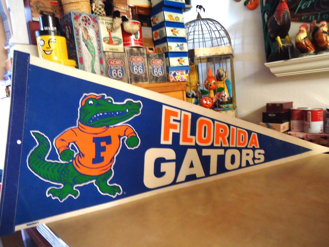 FLORIDA GATORS PENNANT, ncaa Felt Pennant, University of Florida ...