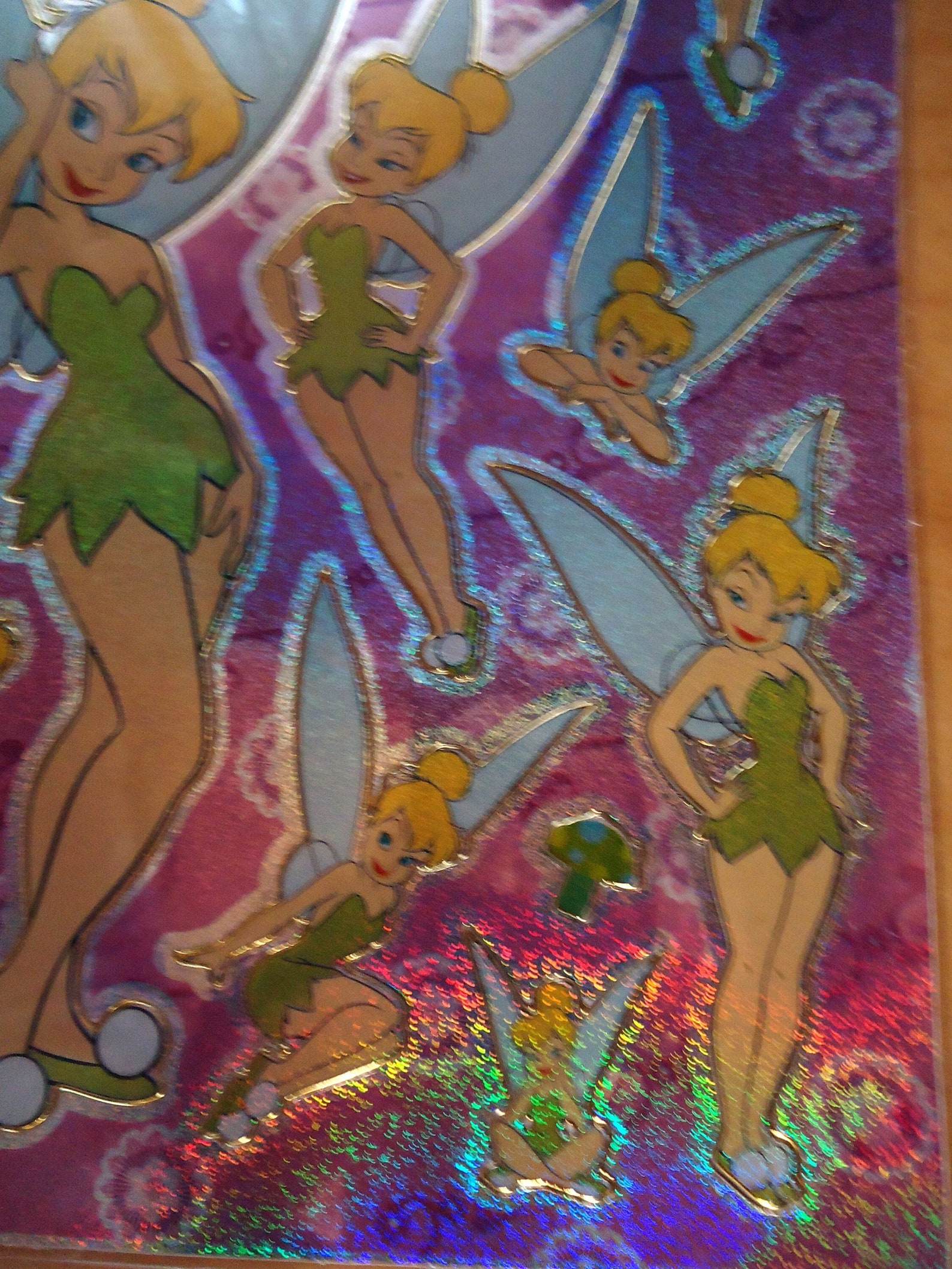 STICKERS Tinker Bell Laser Designed Sticker Sheet - Etsy