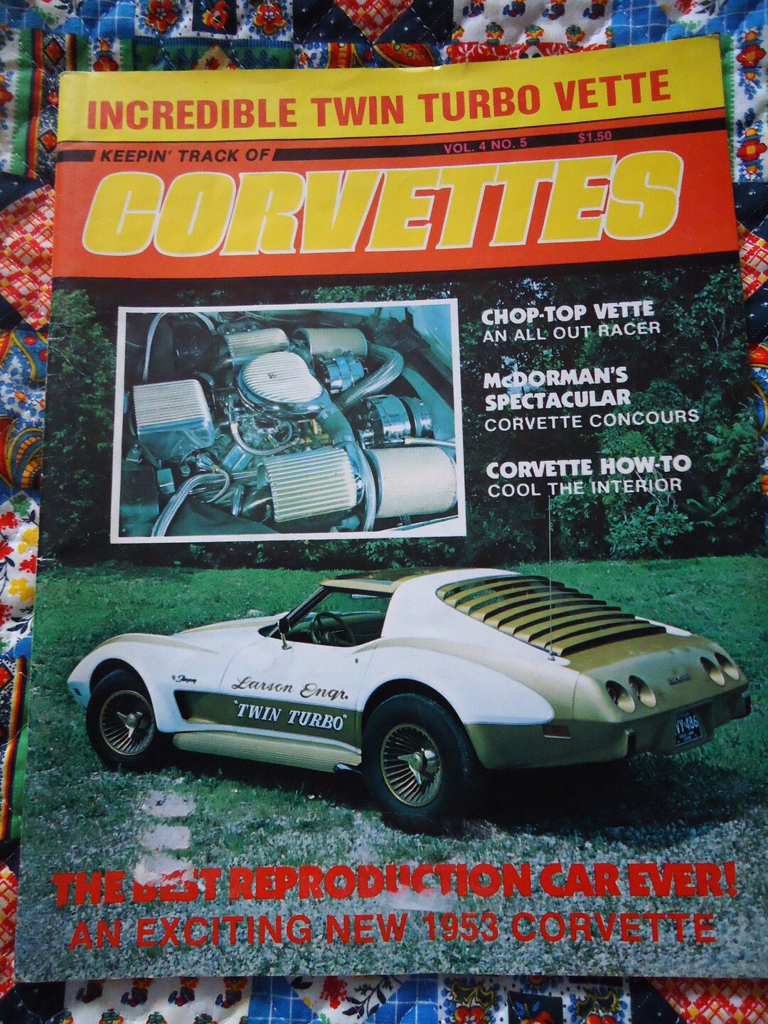CORVETTED MAGAZINE, 1979, Chop Top Vette, Twin Turbo Vette, 1953 ...