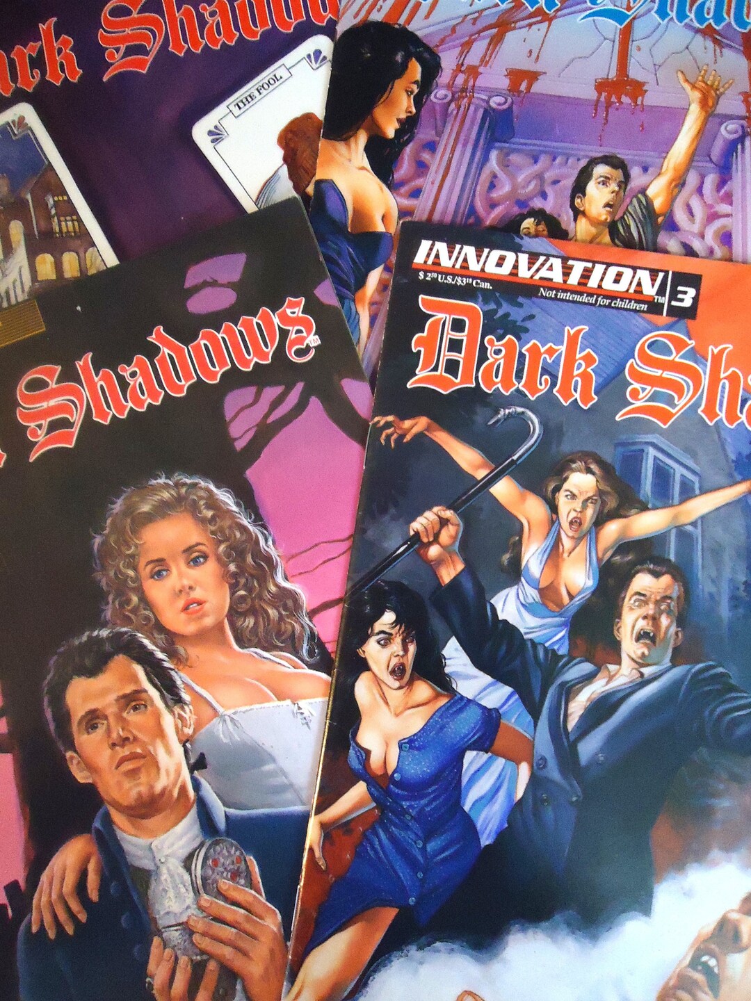 DARK SHADOWS COMICS, 1990s, Four (4), Comic Book Lot, Innovation, Barnabas Collins, Comic Books ...