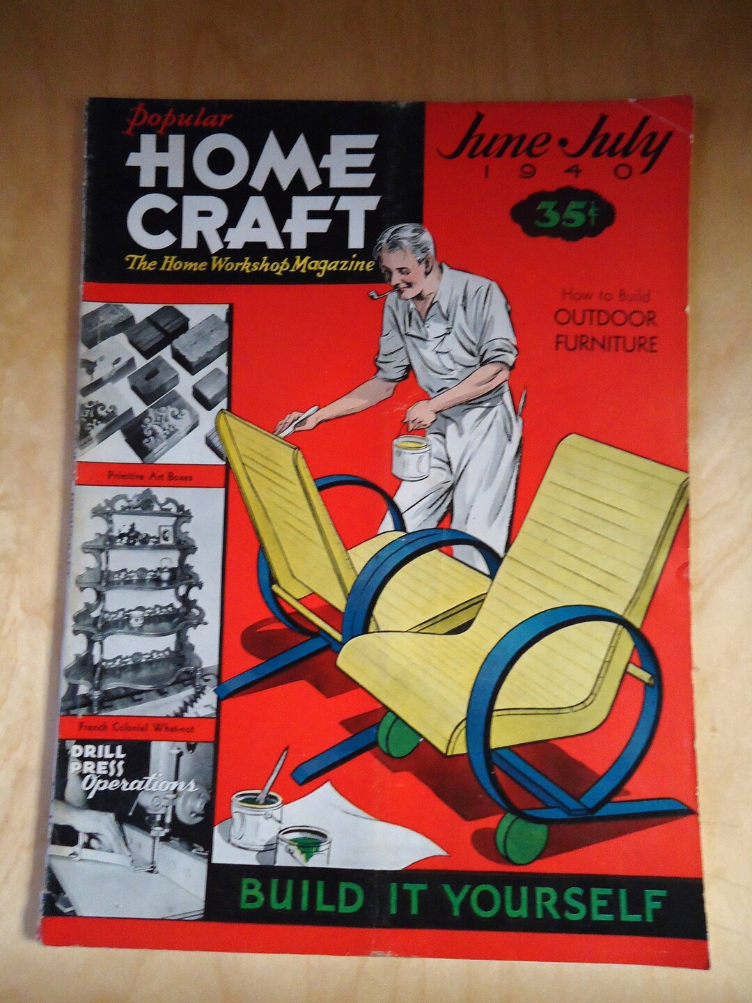 POPULAR HOMECRAFT MAGAZINE, 1940, Home Craft Do It Yourself, Things to ...