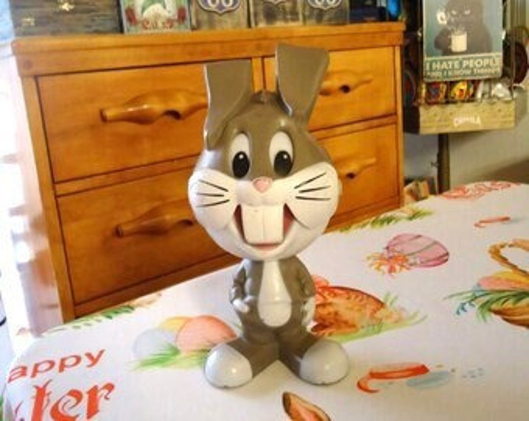 TALKING BUGS BUNNY, 1976, Hard Plastic Toy, Mattel Toy Corp., Chatter ...