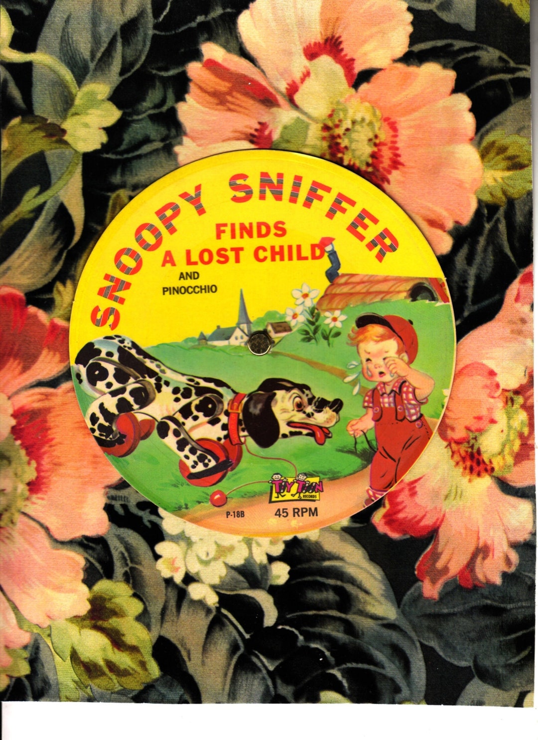 TOYTOON CARDBOARD RECORD, 1950s, Snoopy Sniffer Finds A Lost Child ...